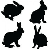 Rabbit Collection Vector Wall Mural by Wallmonkeys Peel and Stick ...