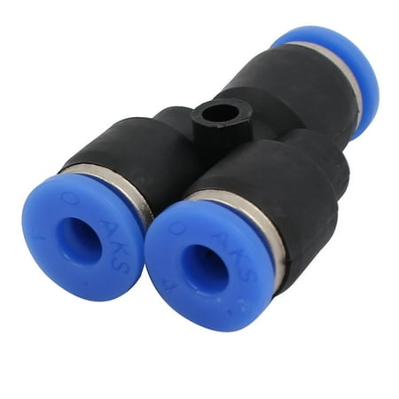 4mm Diameter 3-Ports Y Shape Connector Tube Pipe Airflow Pneumatic ...