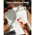 2.6MM Color Lead, Mechanical Colored Pencils Leads, 36 Color Pencils ...