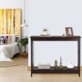 "HomGarden Modern Narrow Console Table, 2-Shelves Wooden Sofa Side ...