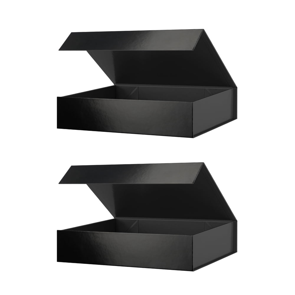 2 Gift Box 11.5x8x2.5 inches, Gift Box with Lid, Sturdy Shirt Box with ...