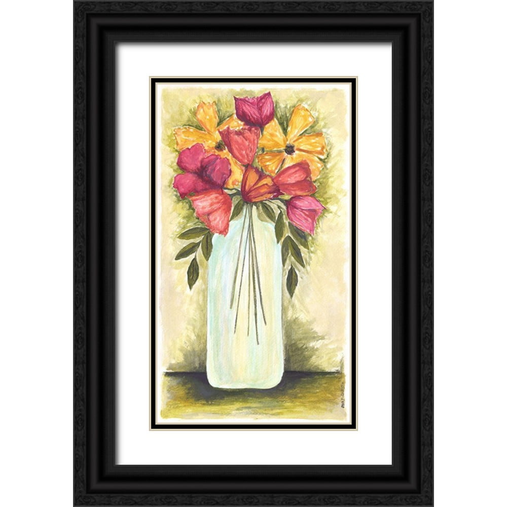 Shamp, Cindy 20x32 Black Ornate Wood Framed with Double Matting Museum ...