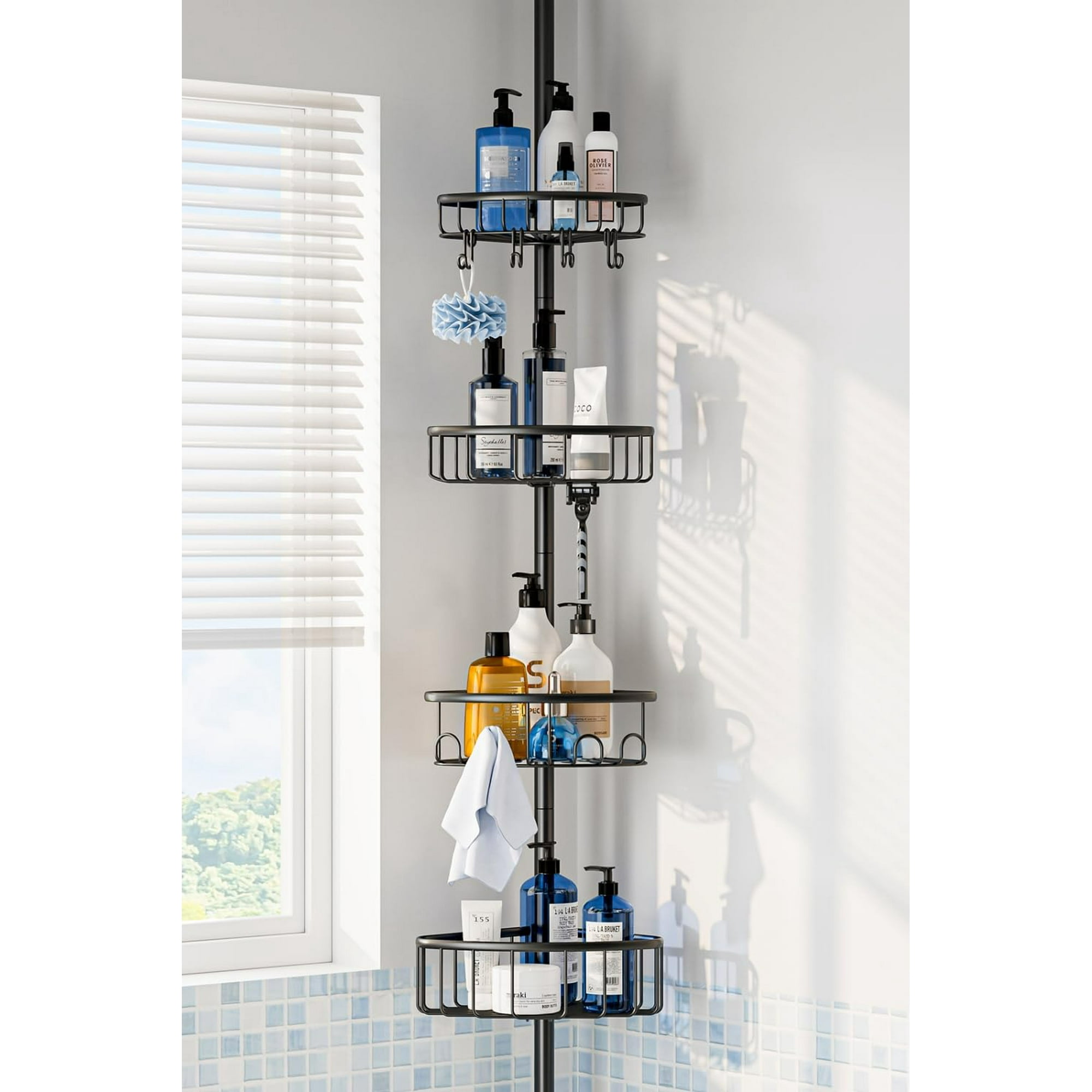 Click here for Esseme Corner Shower Caddy Tension Pole: Stainless... prices