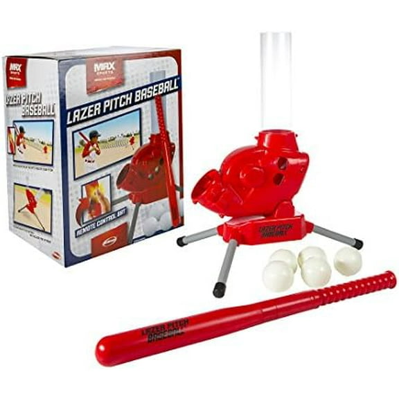 Franklin Sports Kids Baseball Pitching Machine - MLB 4-in-1 - Blue ...