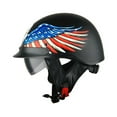 1Storm Motorcycle Half Face Helmet Mopeds Scooter Pilot with ...