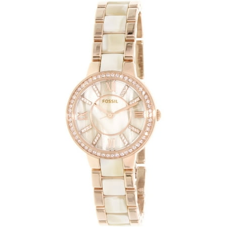 Fossil Women's Virginia ES3716 Rose-Gold Stainless-Steel Plated ...