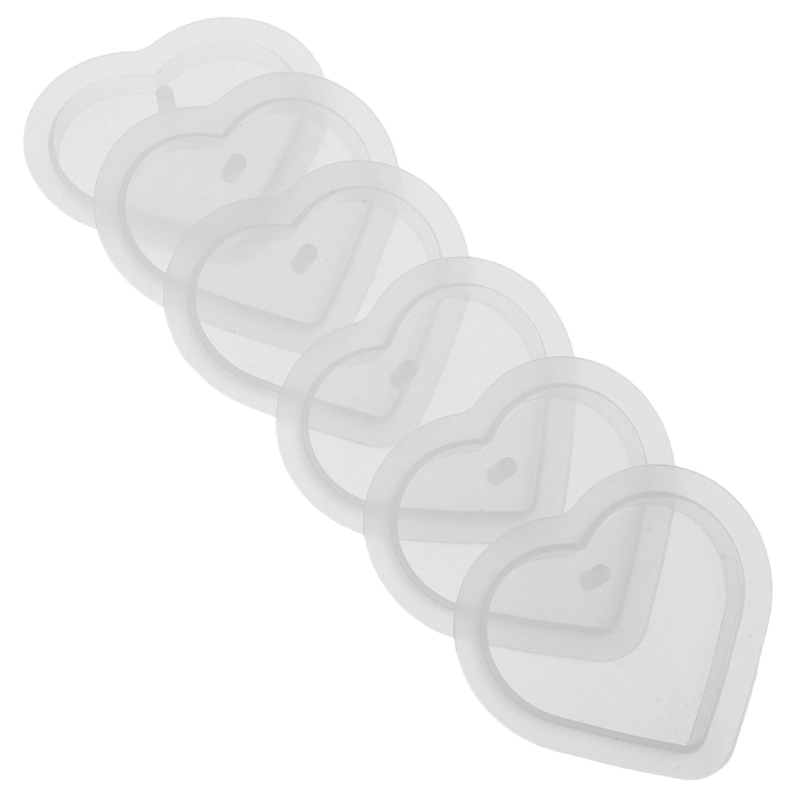 Click here for Oulii 6pcs Key Chain Molds For Resin White Silicon... prices