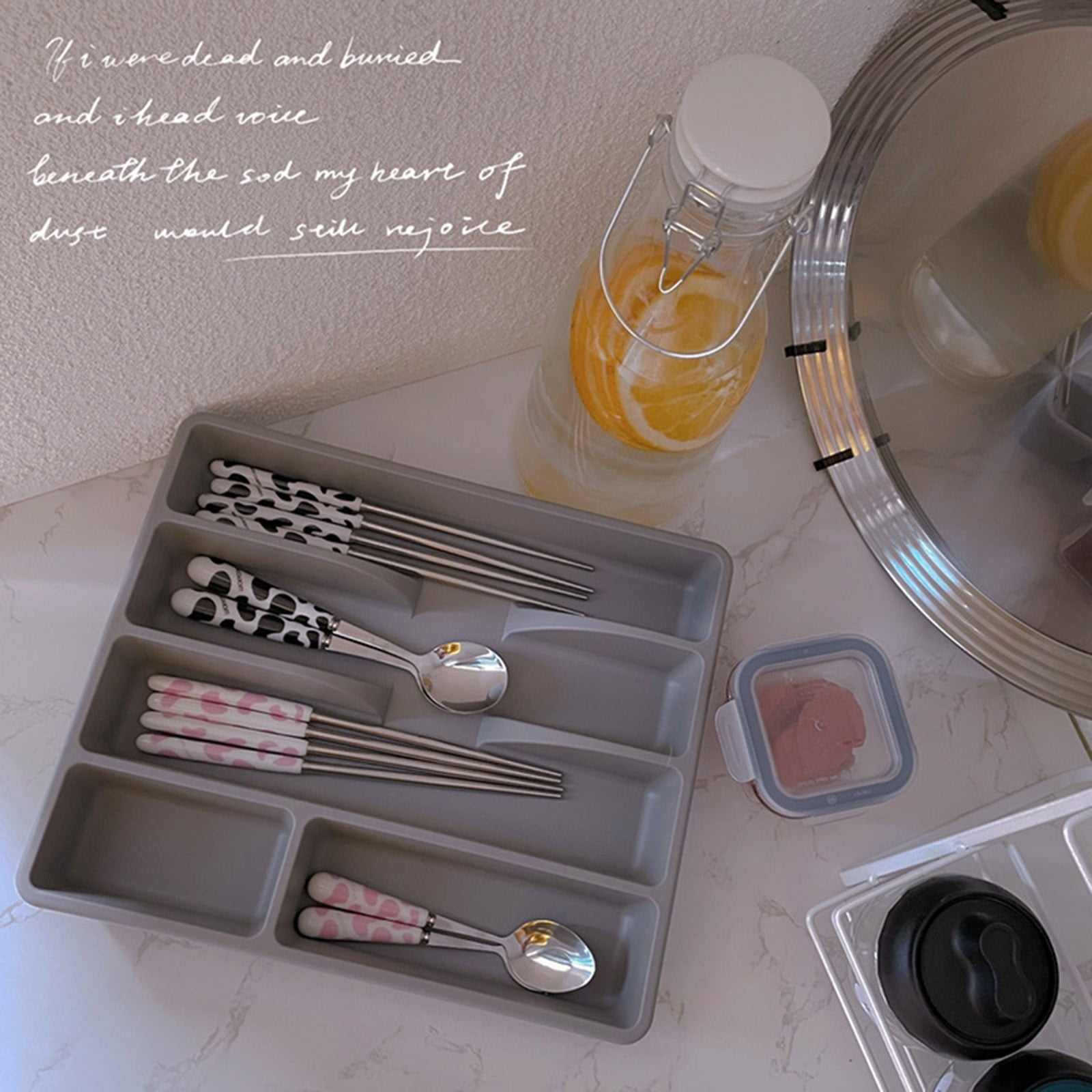 Click here for Bagmrteho Shengdrawer Kitchen Drawer Organizer Sil... prices