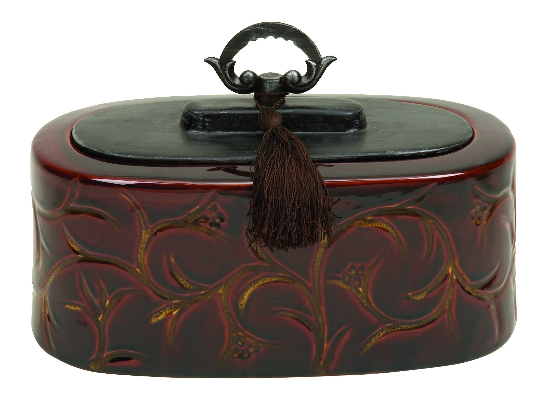 Ceramic Container With Decorative Handle - Walmart.com