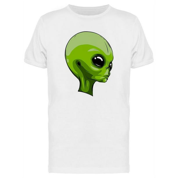 Green Alien Side View T-Shirt Men -Image by Shutterstock, Male Large ...
