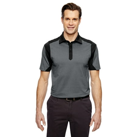 Ash City - North End Sport Blue Merge Cotton Blend Mélange Polo ...