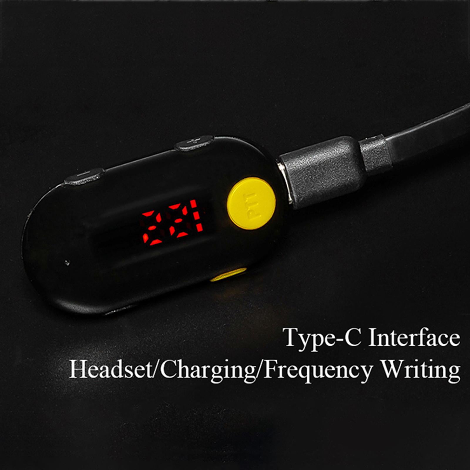 Mini con auricular de radio bidireccional para almacén de guardias de ...