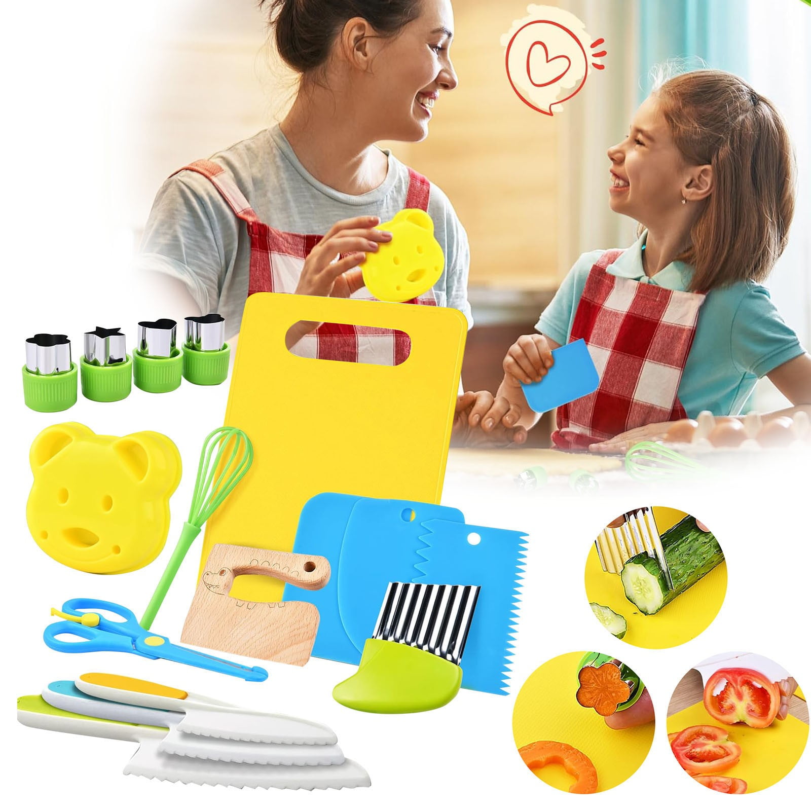 Click here for Siminseming Montessori Kitchen Tools 17pcs Toddler... prices