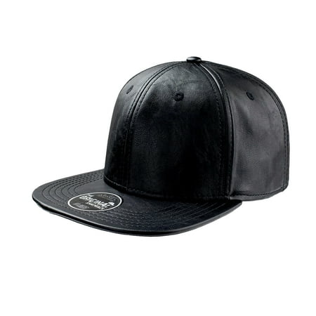 Atlantis Snap Eco Flat Visor PU Leather 6 Panel Cap | Walmart Canada