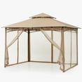 ABCCANOPY 10'x12' Patio Gazebo With Mosquito Netting and Double Soft ...