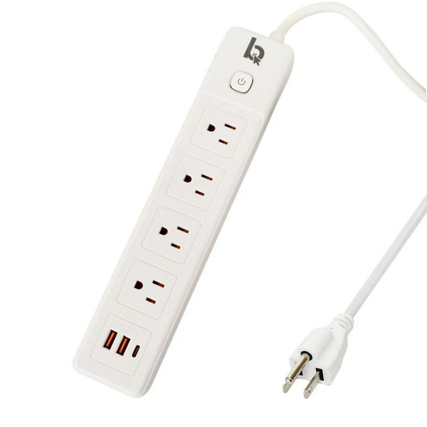 Multicontactos Buytiti 4 Tomas 2 USB-A 1 USB-C 2 Metros | Bodega Aurrera en línea