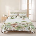 Farmhouse Spring Flower 3 Pieces Quilt Set,1 Quilt with 2 Shams ...