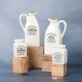 4Pcs Ceramic Oil Vinegar & Salt Pepper Shaker Set, Country Style ...