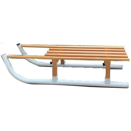 Folding Wooden Snow Sled, Portable Sleigh, Ski Skating Cars, Winter ...