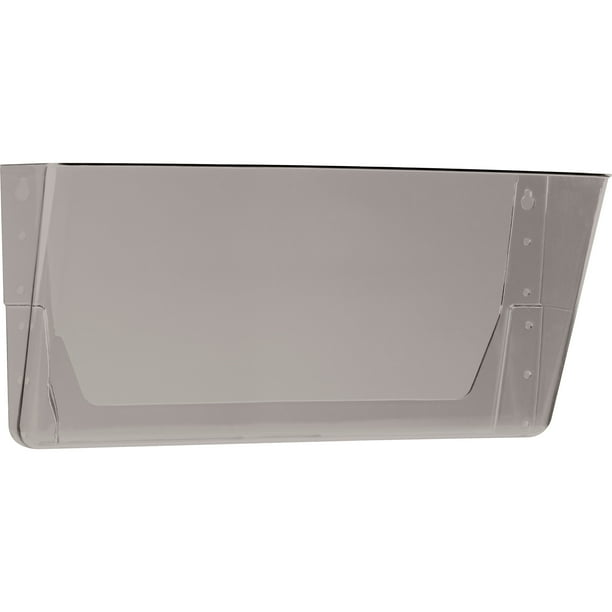 Storex Legal-size Wall Pocket, Plastic File Organizer, Smoke, 1-Pack ...
