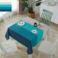 Blue Aqua Ombre Tablecloth Square Table Cloth 54x54, Waterproof ...