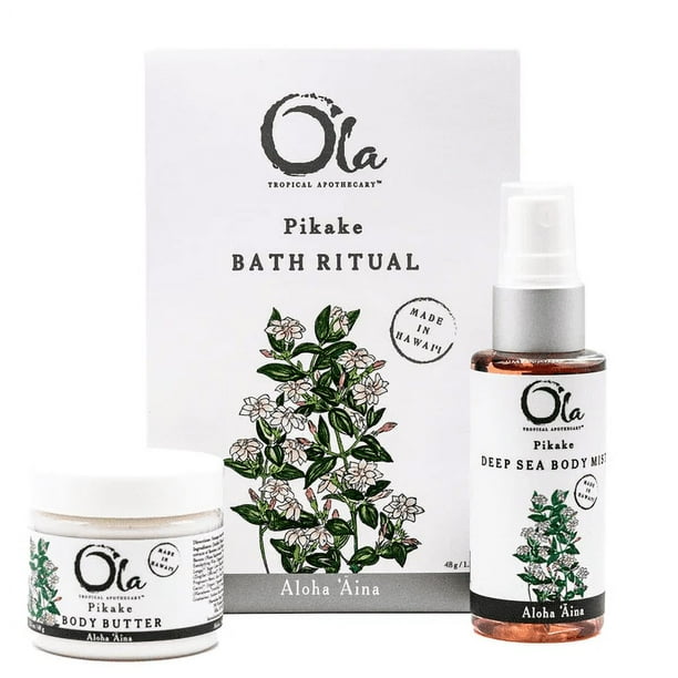 Ola Tropical Apothecary Pikake Gift Set - Body Butter, Deep Sea Mist ...