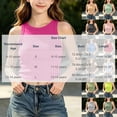 Amzcrzy Tank Tops for Girls 9-14 Years Ribbed Crew Neck Sleeveless Crop ...