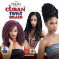 Freetress Equal Synthetic Hair .. Braids Double Strand Style .. Cuban Twist Braid 16" .. (6-PACK ...
