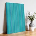 Blue Stripes Canvas Wall Art for Living Room, Abstract Modern Wall ...
