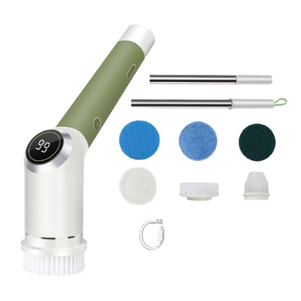 Shangren Electric Rotate Scrubber Portable Cordless Cleaning Brush for ...