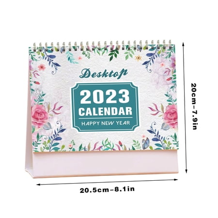 Agiferg Desktop Calendar 2023 - Vertical Flip Desktop Calendar From ...