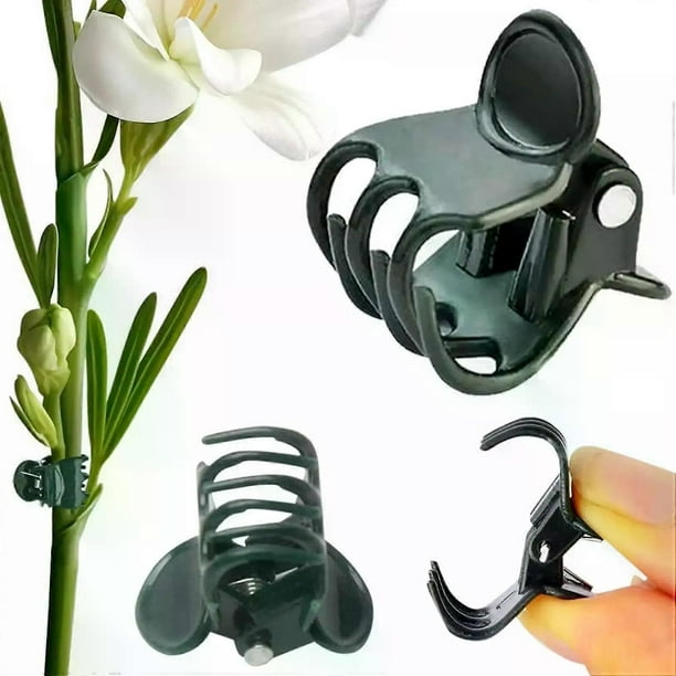 100pcs Garden Plant Clips Plastic Support Orchid Stem Clip for Vine ...