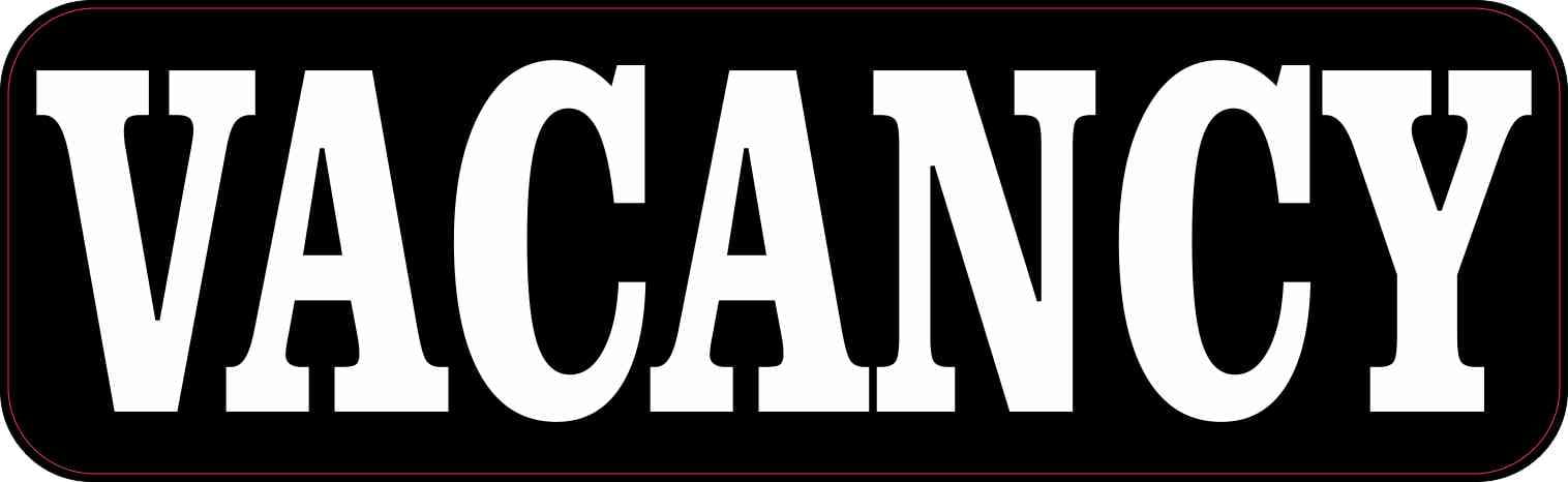 10in x 3in Vacancy Sticker Vinyl Stickers Decal Sign Business Signs ...