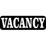 10in x 3in Vacancy Sticker Vinyl Stickers Decal Sign Business Signs ...