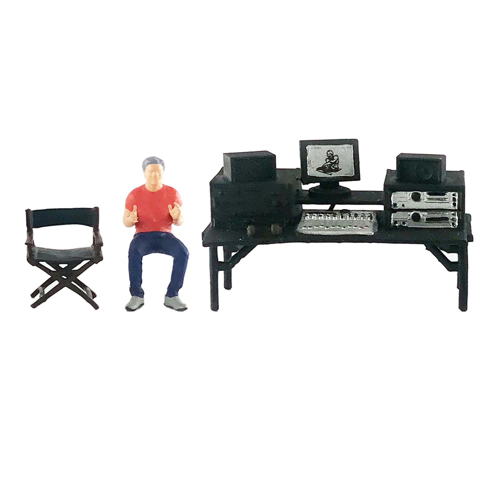 Mini Figurines Set Miniature Scene Props Director Filming Accessories 1 ...