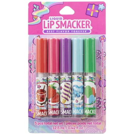 Lip Smacker Original & Best Holiday Liquid Lip Party Pack Holiday Punch ...