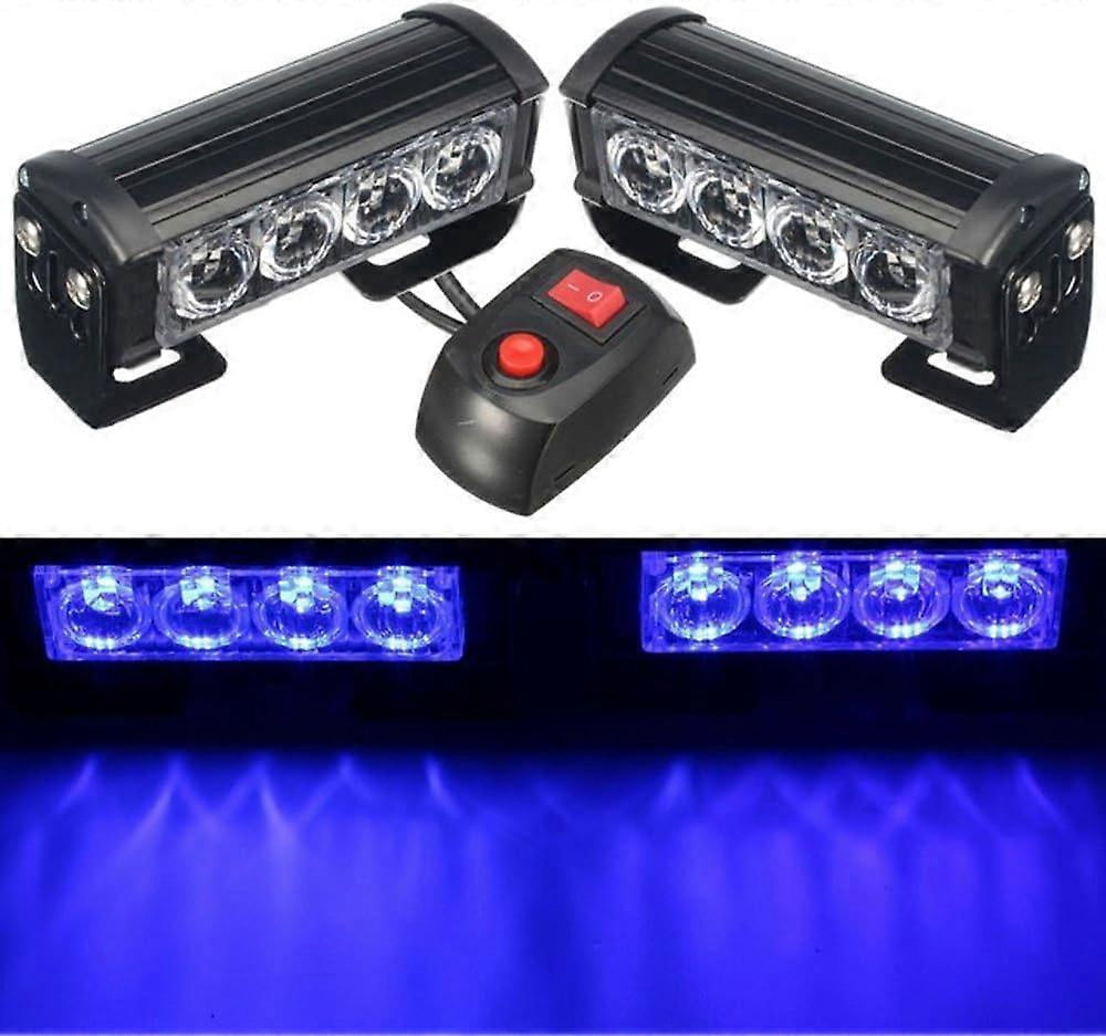 Flashing lights, 2 8-LED emergency flashing lights, emergency flashing ...