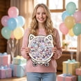 2026 New! Colored Cat Shaped Wooden Jigsaw Puzzle, Cats Shaped Wooden ...