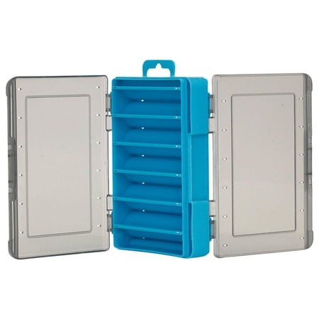 Portable Fishing Tackle Box 12 Compartments Clear Double Sided Hard ...