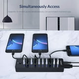 ORICO 10 Port Powered USB Hub 3.0, 5Gbps SuperSpeed, 12V/3A Power ...