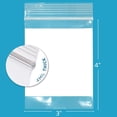 - 3" x 4" Bulk Pack of 100, 4 Mil Thick, Heavy Duty, Clear Plastic ...