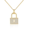 Apaison Sparkling Moissanites Women Adjustable Necklace Pendant ...