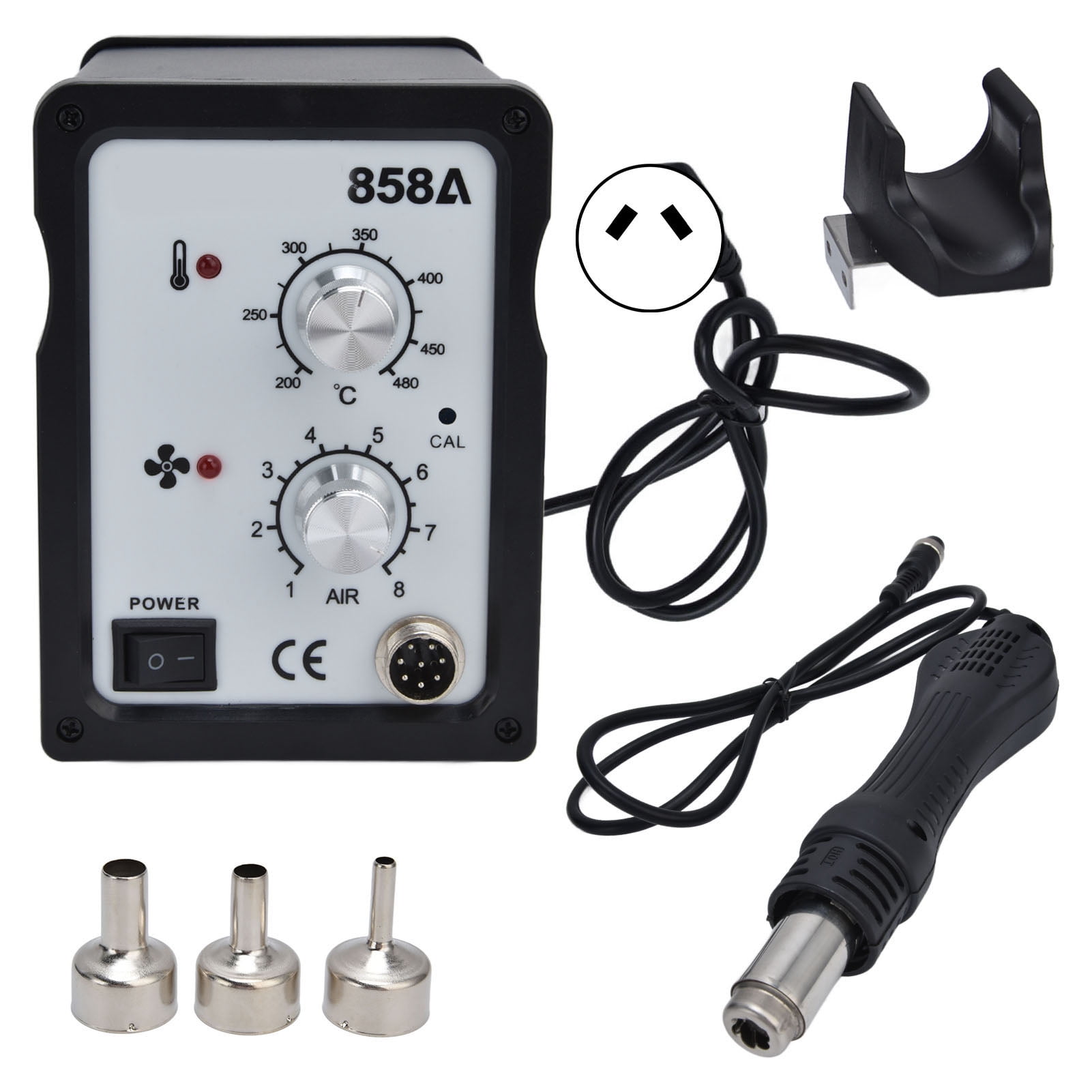 858A Air Gun Soldering Station Adjustable Temperature Digital ...