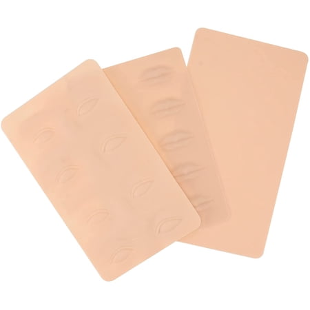 3pcs Blank Practice Skin 3D Eyebrow Eye Skin Lip Skin Mold Permanent ...