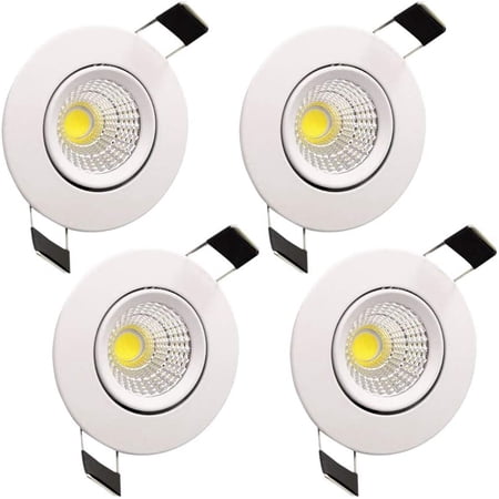 recessed Downlight 3W 110V Dimmable Mini cabinets spotlights Soft White ...