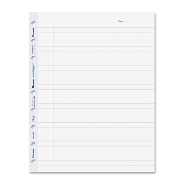 Miraclebind Ruled Paper Refill Sheets For All Miraclebind Notebooks And ...