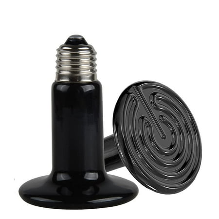 SIHIUT ceramic Heat Emitter, 60W ceramic Heat Lamp Bulb, Infrared ...