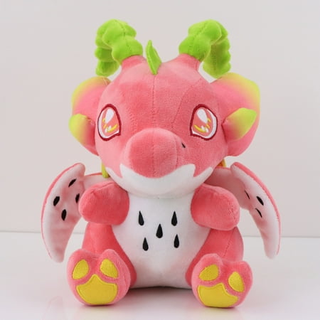 Amyove Dragon Fruit Macaroon Plush Doll Kawaii Pitaya Dinosaur Stuffed ...