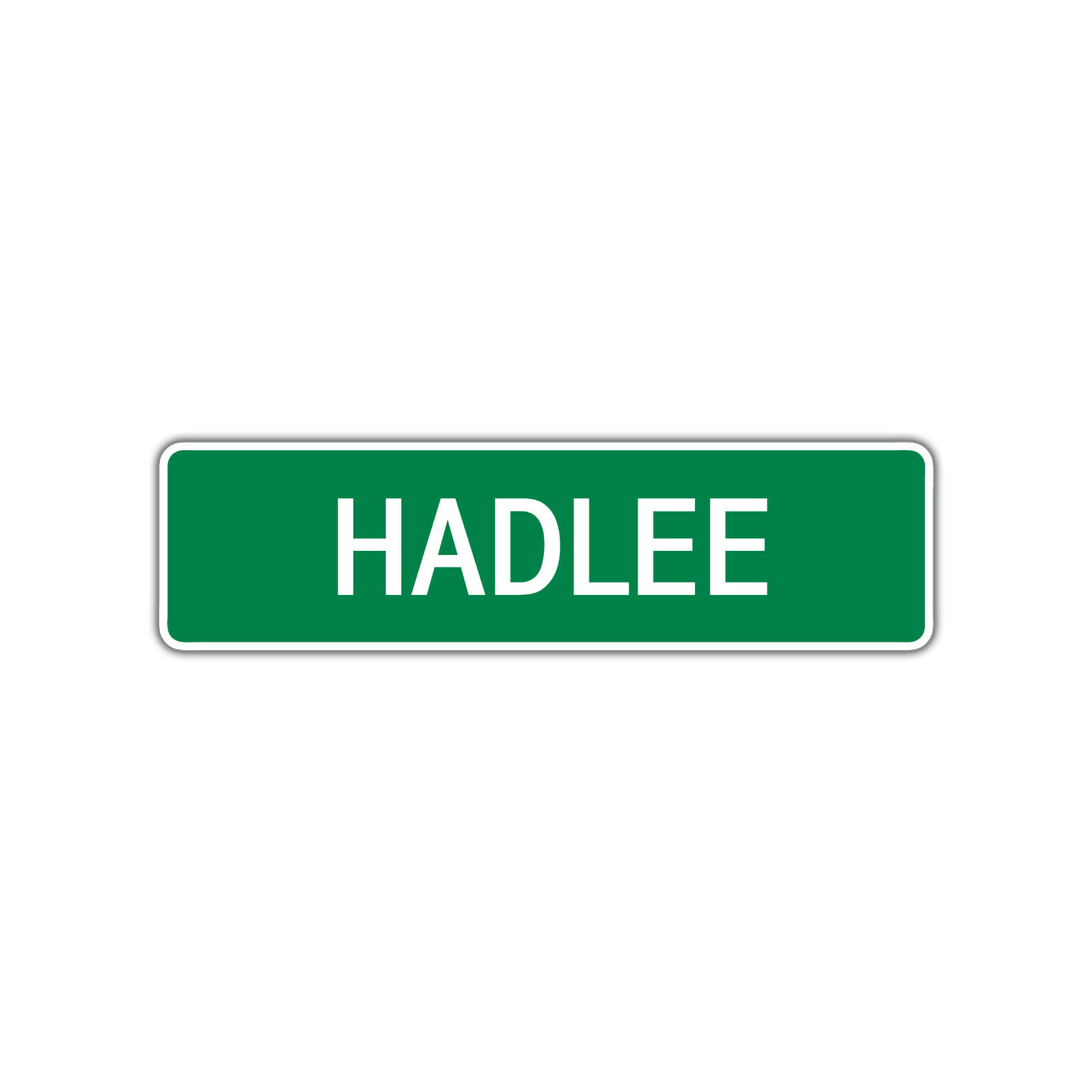Hadlee Girls Children Name Letter Printed Label Indoor Outdoor Unique ...