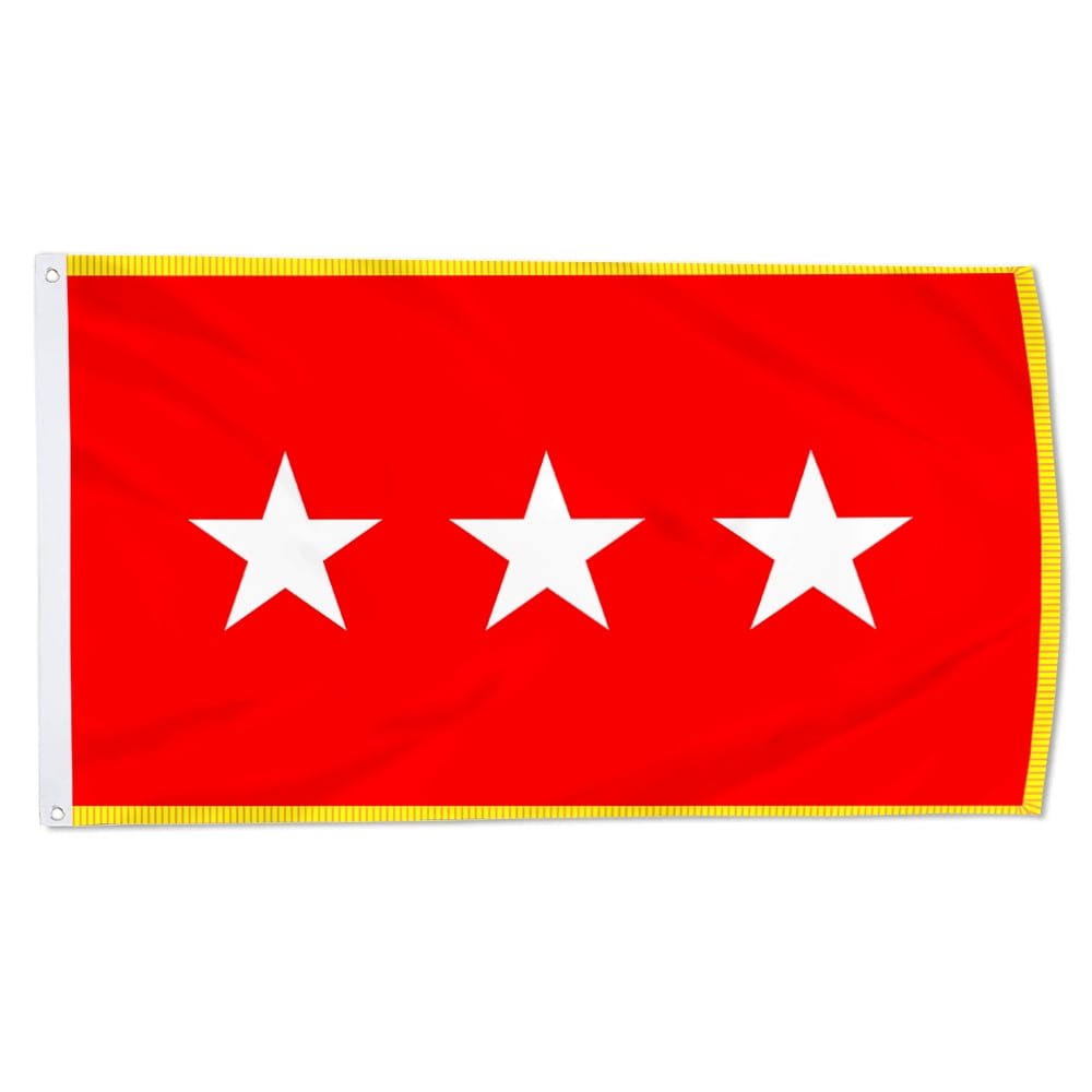 Cayyon Lieutenant General Flag 3x5Feet Military Banner with 2 Brass ...